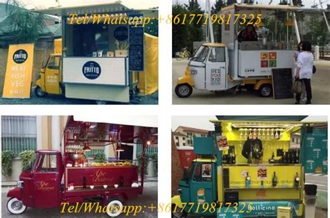 Прицеп для пищевых продуктов пиаджио грузовики для пищевых продуктов Кофейня Мобильная Кухня