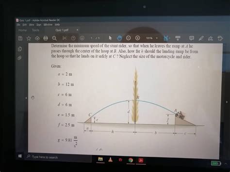Solved Quiz 1pdf Adobe Acrobat Reader Dc Eile Edit View