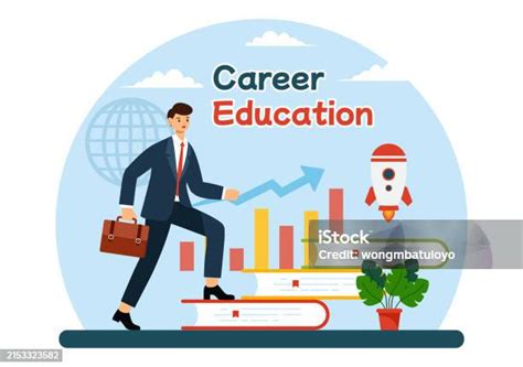 성장 개념 학습 모델을 가진 직업 교육 벡터 일러스트 레이 션은 평면 만화 배경에서 실제 경험을위한 활동을 연관시킵니다 개념에 대한 스톡 벡터 아트 및 기타 이미지 Istock