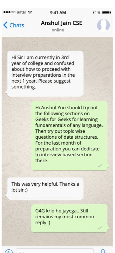 kapil rijhwani on linkedin coding interview geeksforgeeks sponsored 49 comments