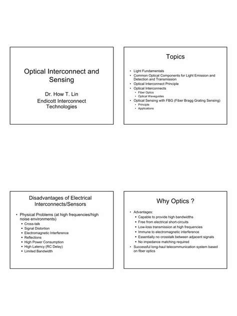 Pdf Optical Interconnect And Sensing Detection And Page2files