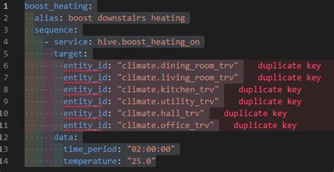 Script Duplicate Key Error When Trying To Do My 1st Yaml Edit