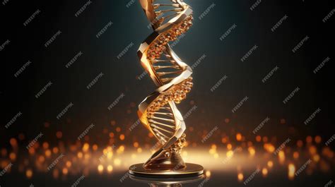 Premium Ai Image Dna Double Helix Structure Model The Cornerstone Of Genetic Medicine
