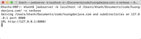 Run A Simple Web Server With Java Using Jwebserver Huong Dan Java