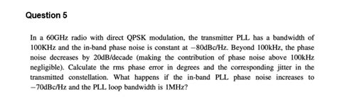 In A 60ghz Radio With Direct Qpsk Modulation The