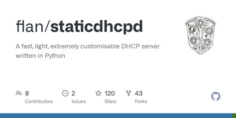 GitHub Flan Staticdhcpd A Fast Light Extremely Customisable DHCP Server Written In Python