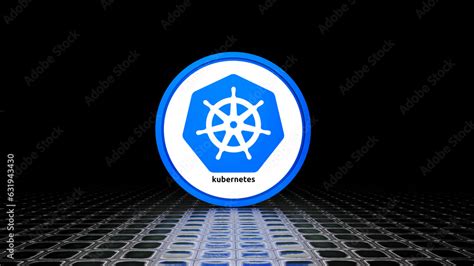 Kubernetes Social Media Logos Visual Presentation Background Design