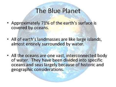 Chapter 15 Earths Oceans Oceanography Our Global Ocean