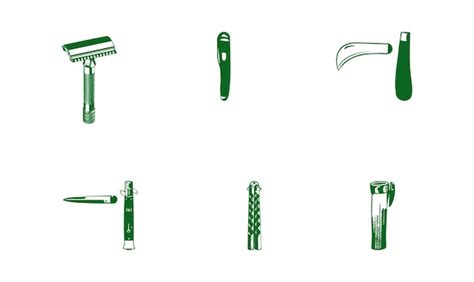 premium vector cut point vector icons set