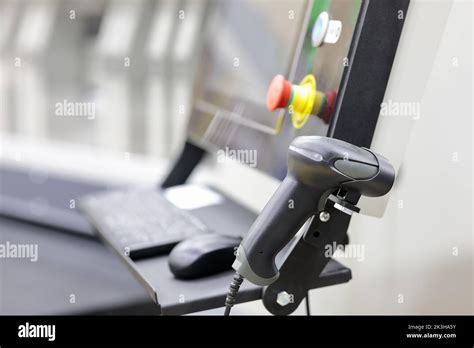 Computerized Control Console With Barcode Reader Selective Focus Stock