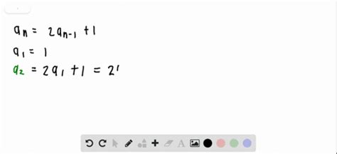 SOLVED Recursive Sequences A Sequence Is Defined Recursively By The