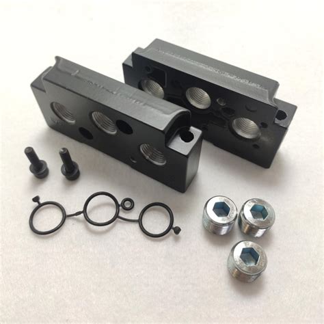 Ps4516f Placas Laterais Para Manifold De Válvula Série B4 Rosca 3 8″ Bsp Martins And Mansano