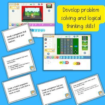 Scratch Jr Coding Task Cards Programming In The Classroom TPT