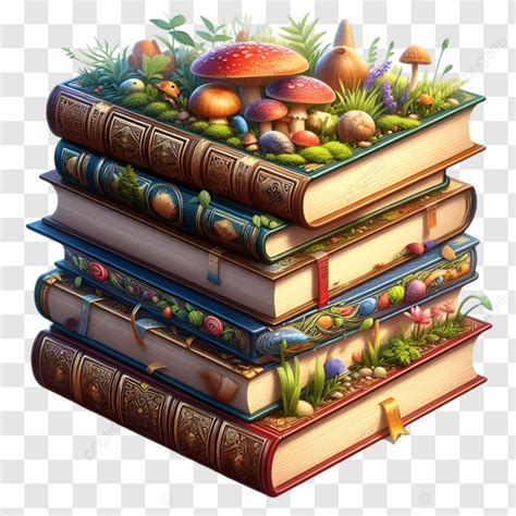 화려한 표지와 꽃이 있는 빈티지 책 더미 빈티지 책 다채로운 커버 꽃들 Png 일러스트 및 이미지 에 대한 무료 다운로드 Pngtree