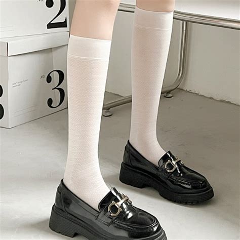 [인기]시스루 패턴 니삭스 시스루스타킹 패턴스타킹 시스루양말 반스타킹 여름스타킹 메쉬소재롱양말 판타롱 에이블리