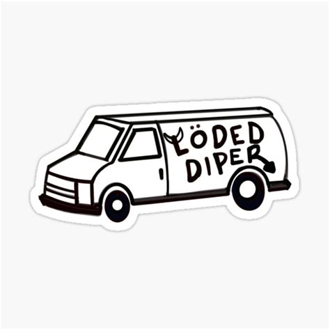 Rodrick Loded Diper Van Sticker For Sale By Rockthearts237 Redbubble