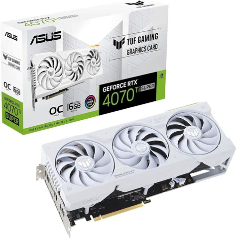 Amazon.com: ASUS RTX 4070 TI SUPER TUF GAMING WHT OC : Electronics