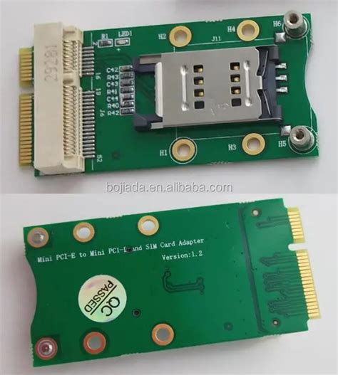 Mini Pcie Mpcie Wireless Module To Mini Pci E 52pin Adapter With Standard Sim Card Slot For 3g