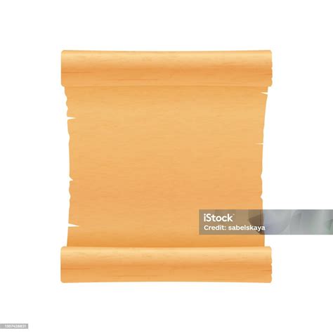 고대 양피지 또는 파피루스의 스크롤 사실적인 벡터 일러스트 고립 종이 두루마리에 대한 스톡 벡터 아트 및 기타 이미지 종이