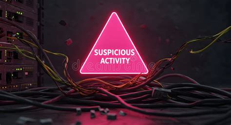 Suspicious Activity Warning Stock Image Image Of Event Intelligence