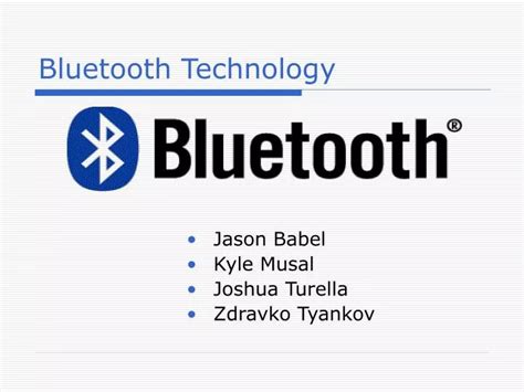 Ppt Bluetooth Technology Powerpoint Presentation Free Download Id 5340465