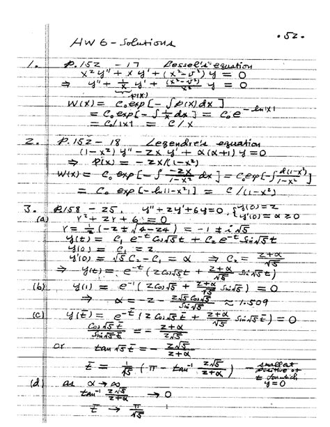 5 Solved Problems On Bessels Equations Handwritten Notes Mat 274 Docsity