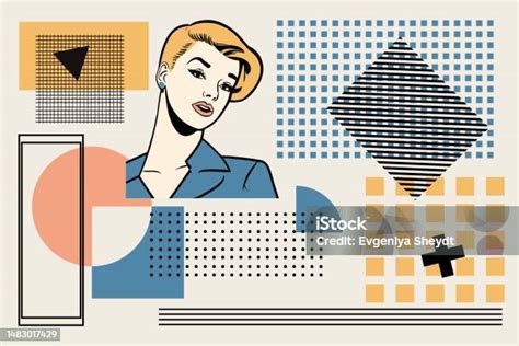 현대 기하학적 배경 작품 콜라주 추상적인 도형 포스터 책 표지 또는 브로셔 잡지 프레젠테이션 카드 디자인 요소 가리기에 대한 스톡 벡터 아트 및 기타 이미지 Istock