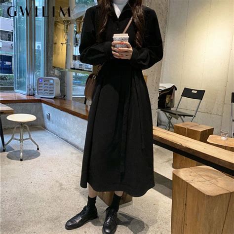 포스티 귈림 와이드 카라 벨티드 원피스gbfop028p