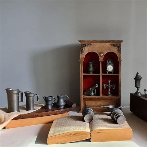 개당 네덜란드 엔틱 주석 미니어처 주석 접시 주석 그릇 헬로마켓