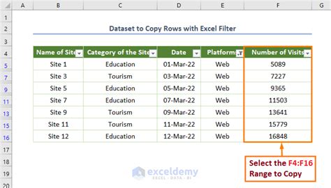 How To Copy Rows In Excel With Filter 6 Fast Methods Exceldemy