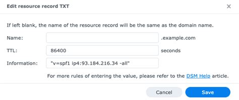 How Do I Configure DNS Records For A Mail Server Synology Knowledge Center