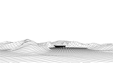 Premium Vector Wireframe Landscape Wire Wireframe Terrain Polygon Landscape Design 3d Landscape