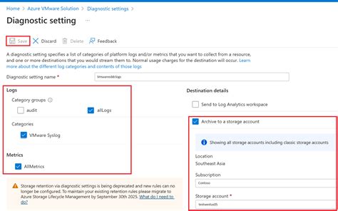 Configure Vmware Syslogs For Azure Vmware Solution Azure Vmware