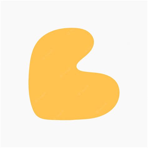 Premium Vector Abstract Blob B Shape Illustration