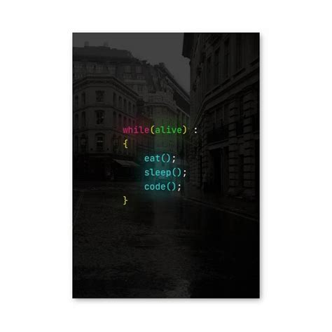 Poster Life Of A Programmer Aesthetic Posters