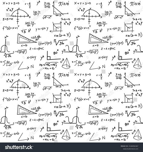 Hand Drawn Physics Formula Science Knowledge Stock Vector Royalty Free