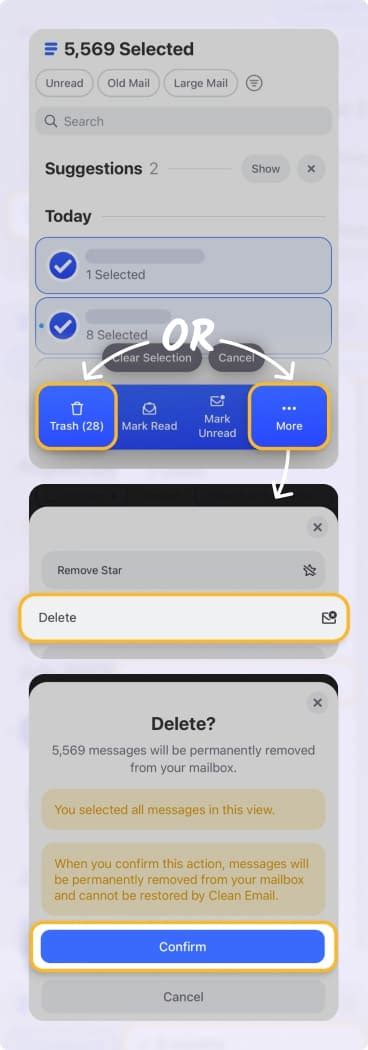 How To Delete Multiple And Eliminate Unwanted Emails At Once
