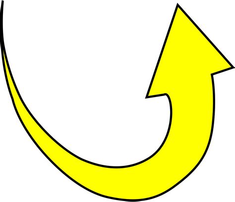 Yellow Arrow Clip Art Yellow Up Arrow Clip Art At Vector