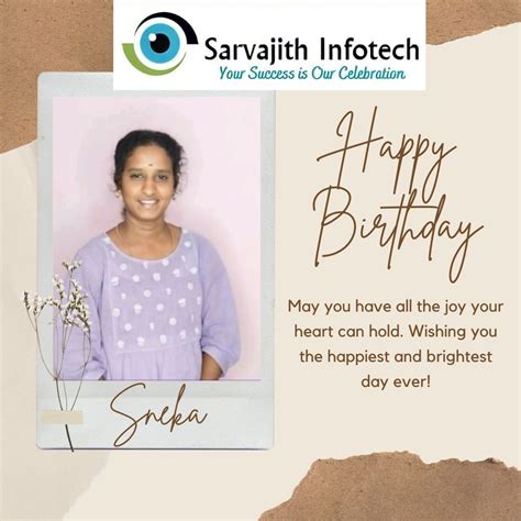 Shayamala Kamalakkannan On Linkedin Happy Birthday Sneka K 💐 Wishing You A Fantastic Day