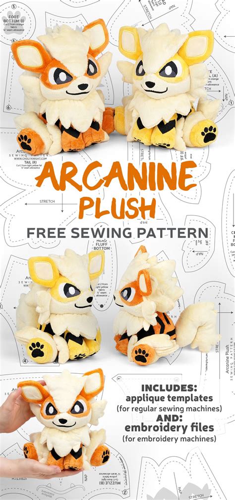 Free Pattern Friday Arcanine Plush Artofit