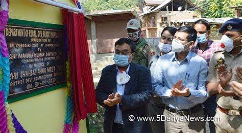 Manoj Kumar Dwivedi Visits Budgam Lays Foundation For Public Works Assesses Public Grievances