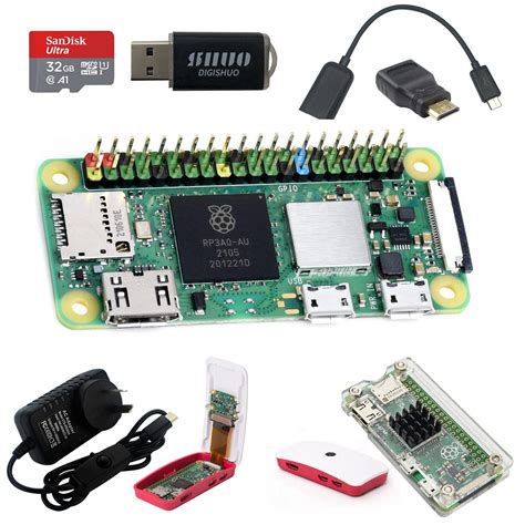 DIGISHUO Raspberry Pi Zero WH Complete Kit GHz M W Pre Soldered Header W Two Case G
