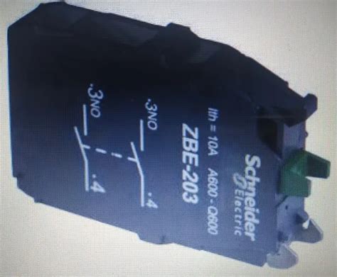 Schneider Double Contact Block 250v 3a Top Mounting 2xn O Screw Clamp Terminal 114 95 Picclick Au