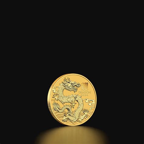 1 20 унция златен австралийски лунар година на Дракона 2024 Tavex