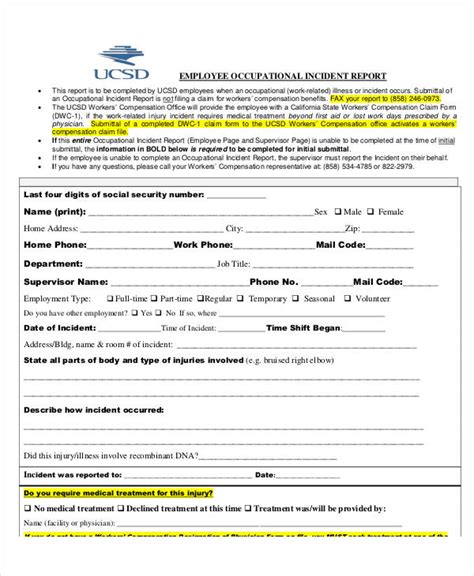 Incident Report 58 Examples Google Docs Pages DOC PDF