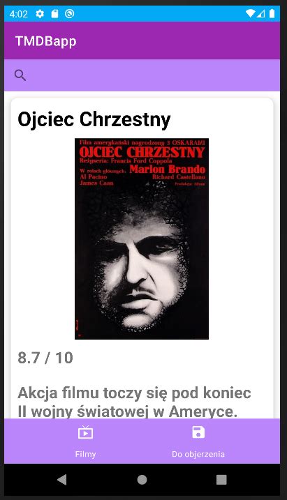 Github Kubakaczortmdbapp Aplikacja Która łączy Sie Z Api Tmdb I