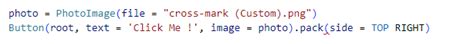 Python How Do I Put Tk Button On The Top Right Stack Overflow