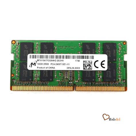 قیمت و خرید رم لپ تاپ 16گیگابایت میکرون Ram Laptop Micron 16gb Pc4 Ddr4 2400mhz باب دل