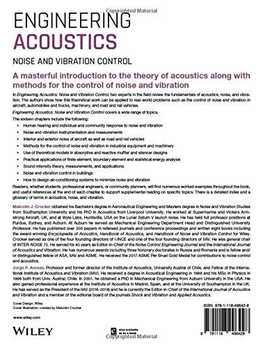 Engineering Acoustics Noise And Vibration Control Textbook Wiley Series In Acoustics Noise And