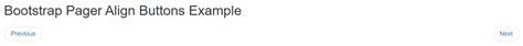 Bootstrap Pager W3schools